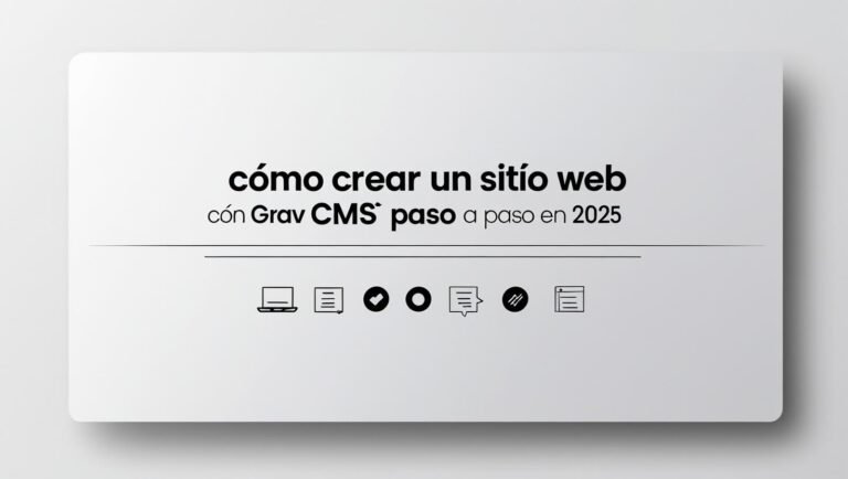 Cómo crear un sitio web con Grav CMS fácilmente