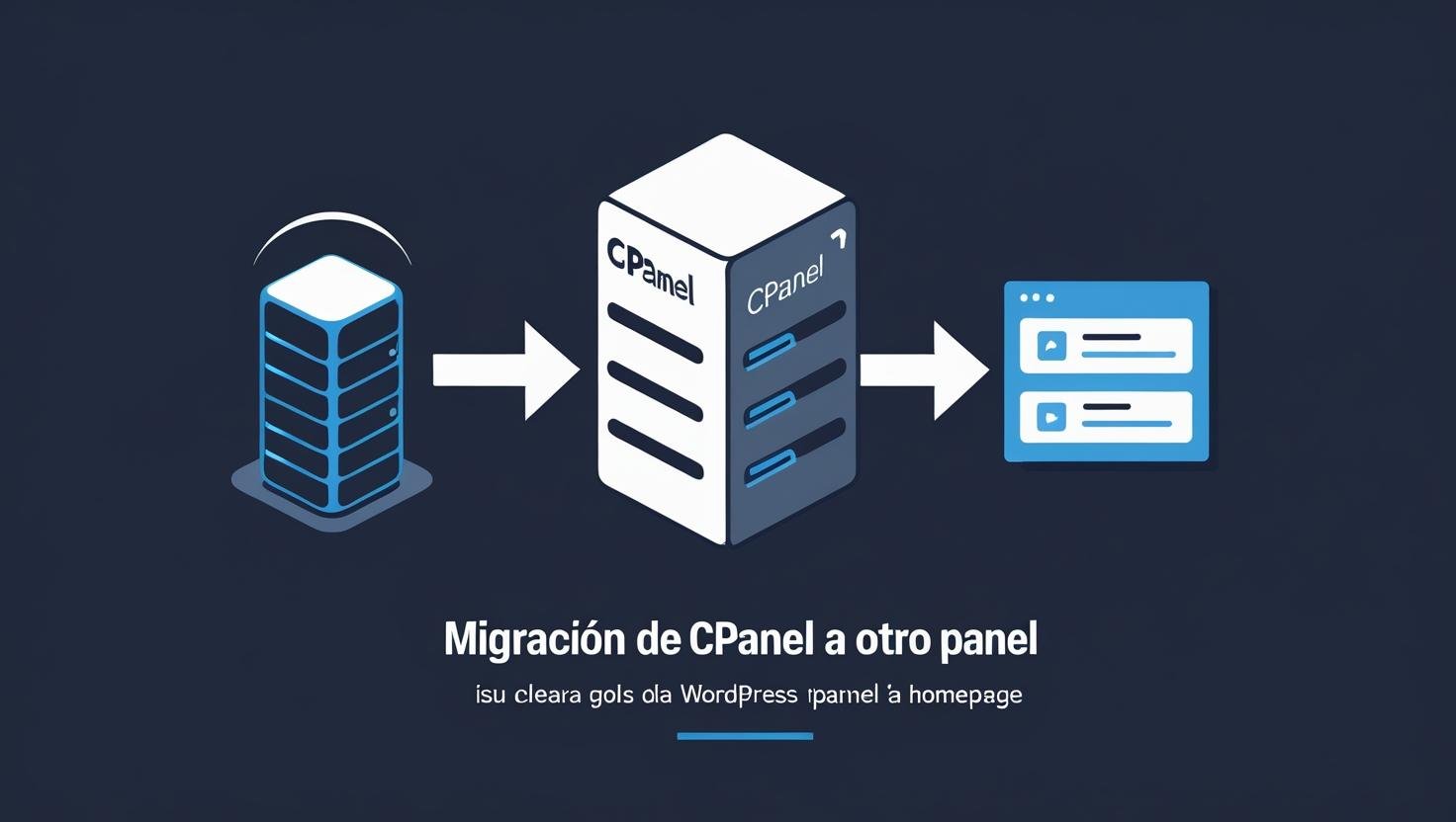 Cómo migrar de cPanel a otro panel de control sin perder datos